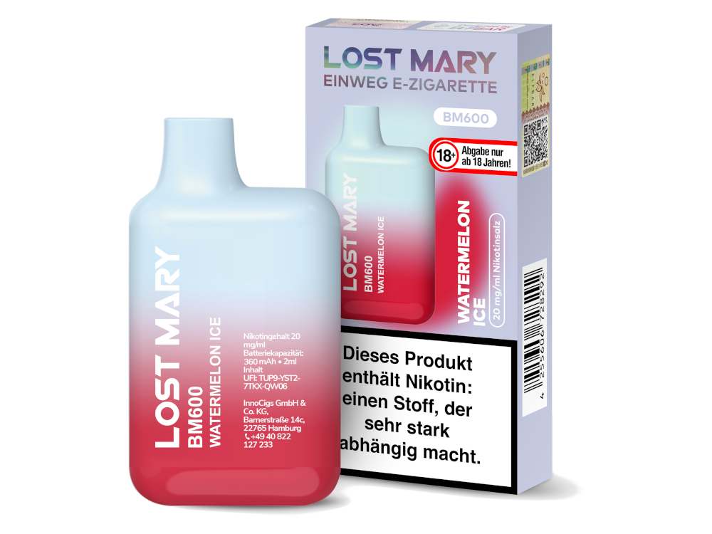Lost Mary BM600 - Einweg E-Zigarette - 550 mAh